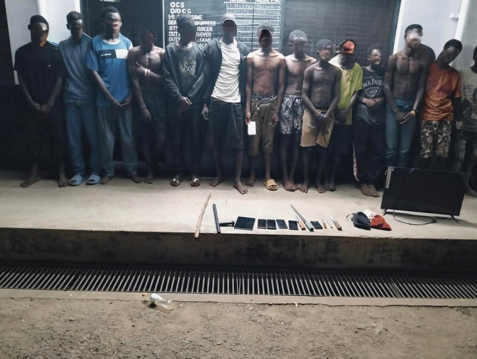 18 suspected gang members arrested in Malindi police operation | The ...