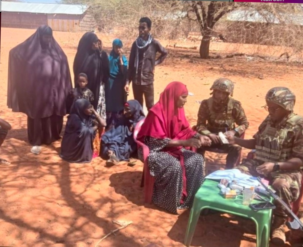 KDF conducts health, environmental outreach in drought-hit Mandera