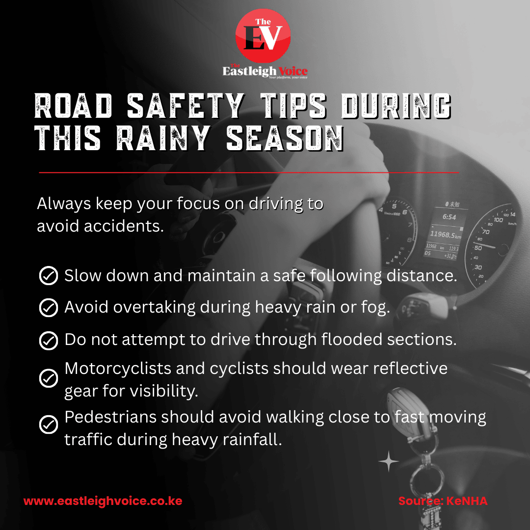 Slow down and keep distance: KeNHA road safety tips for rainy weather ...